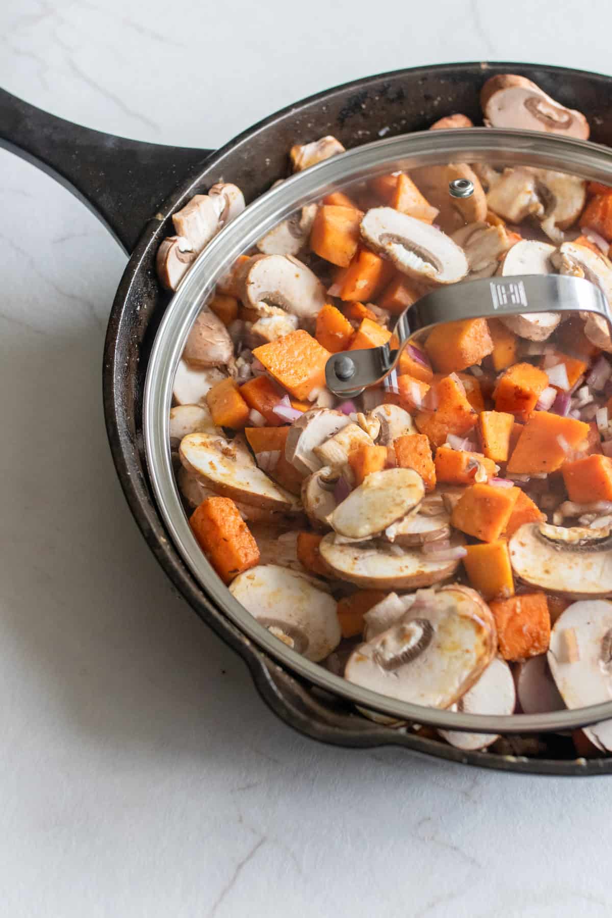 Vegetable Hash Recipe in a Cast Iron Skillet - Farmhouse on Boone