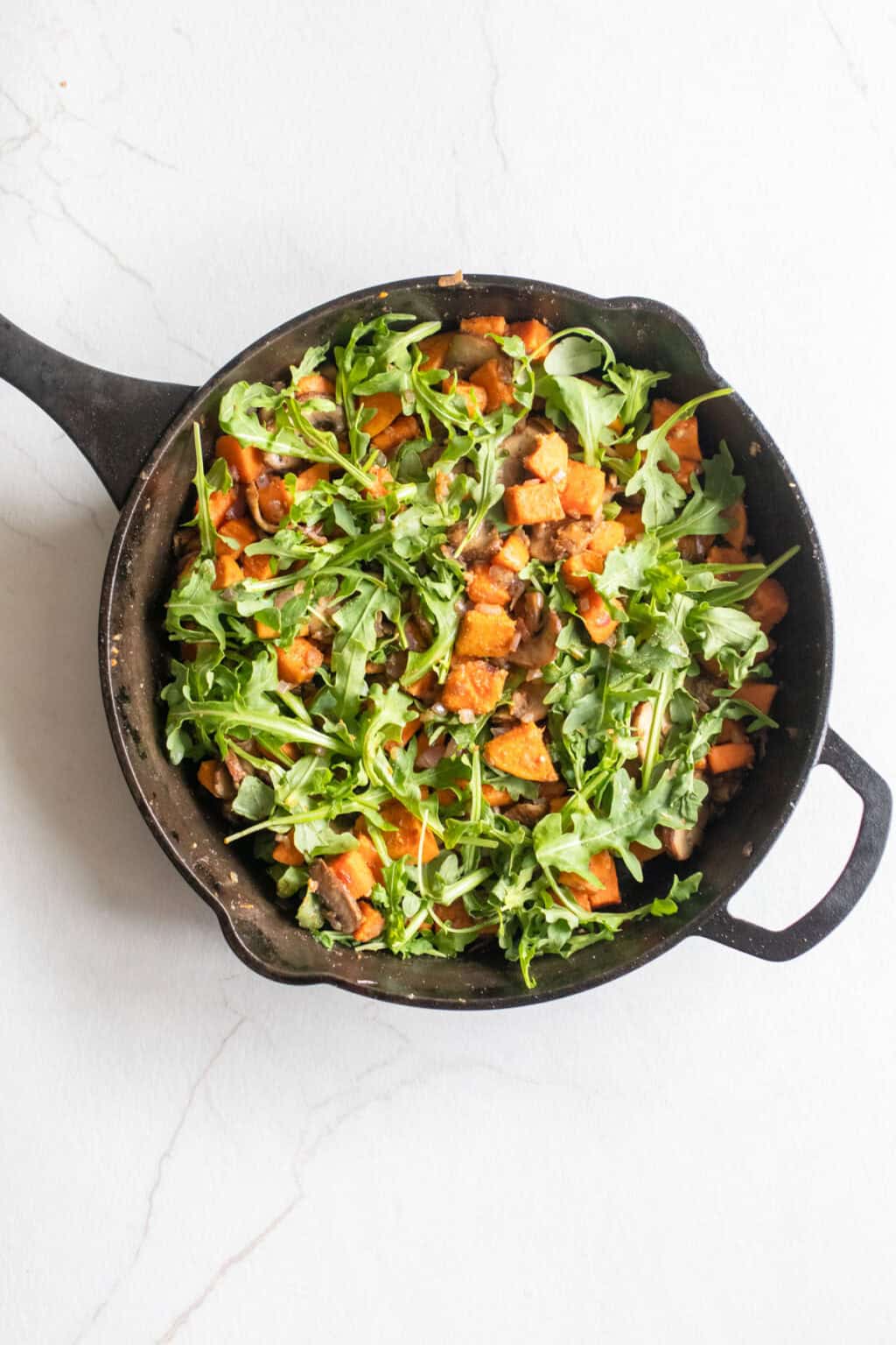 Vegetable Hash Recipe in a Cast Iron Skillet - Farmhouse on Boone
