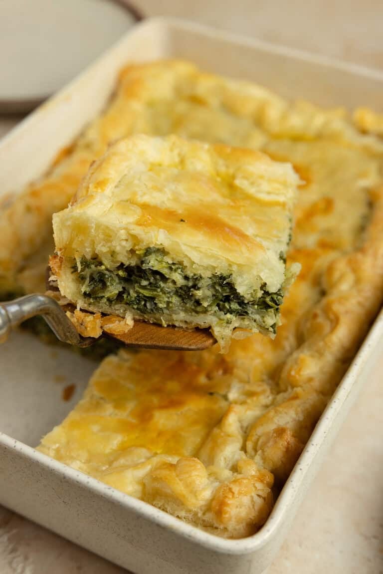 Homemade Spinach Pie Recipe With Puff Pastry - Farmhouse on Boone