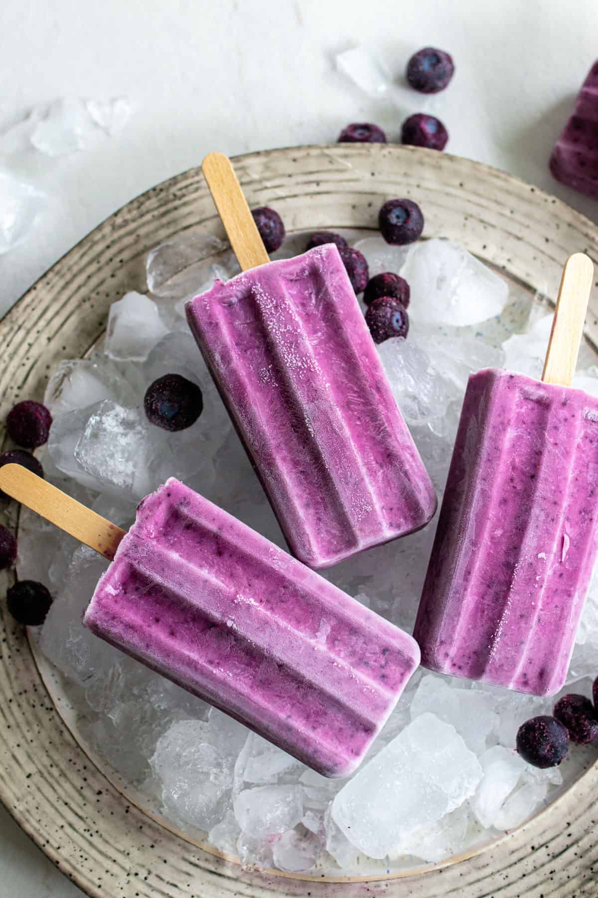 Easy and Healthy Blueberry Popsicles Recipe - Farmhouse on Boone