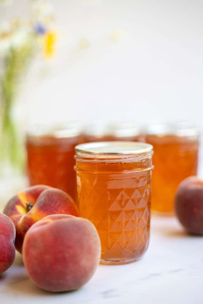 The Best Homemade Peach Jelly Recipe - Farmhouse on Boone