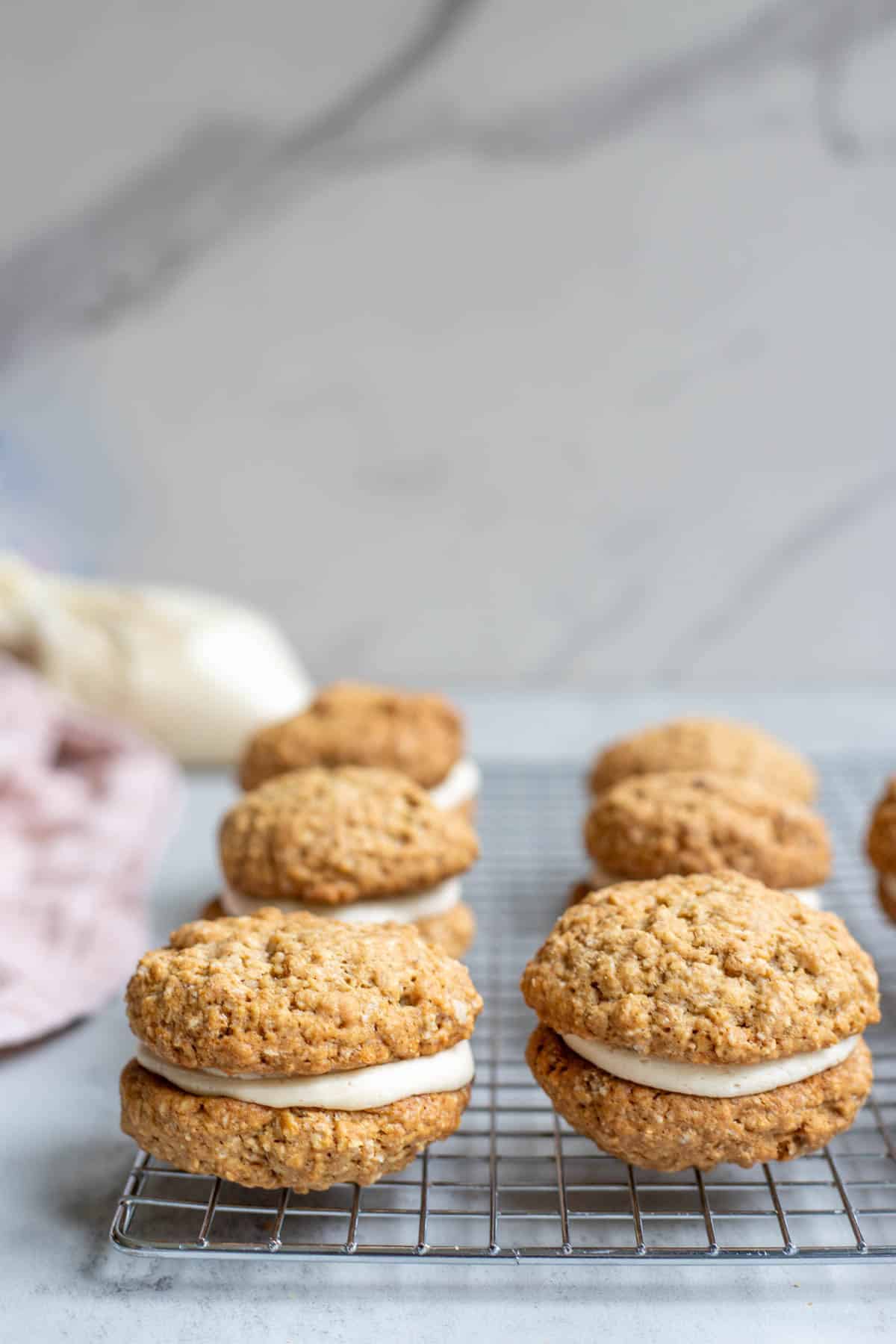 Homemade Sourdough Oatmeal Cream Pies - Farmhouse on Boone