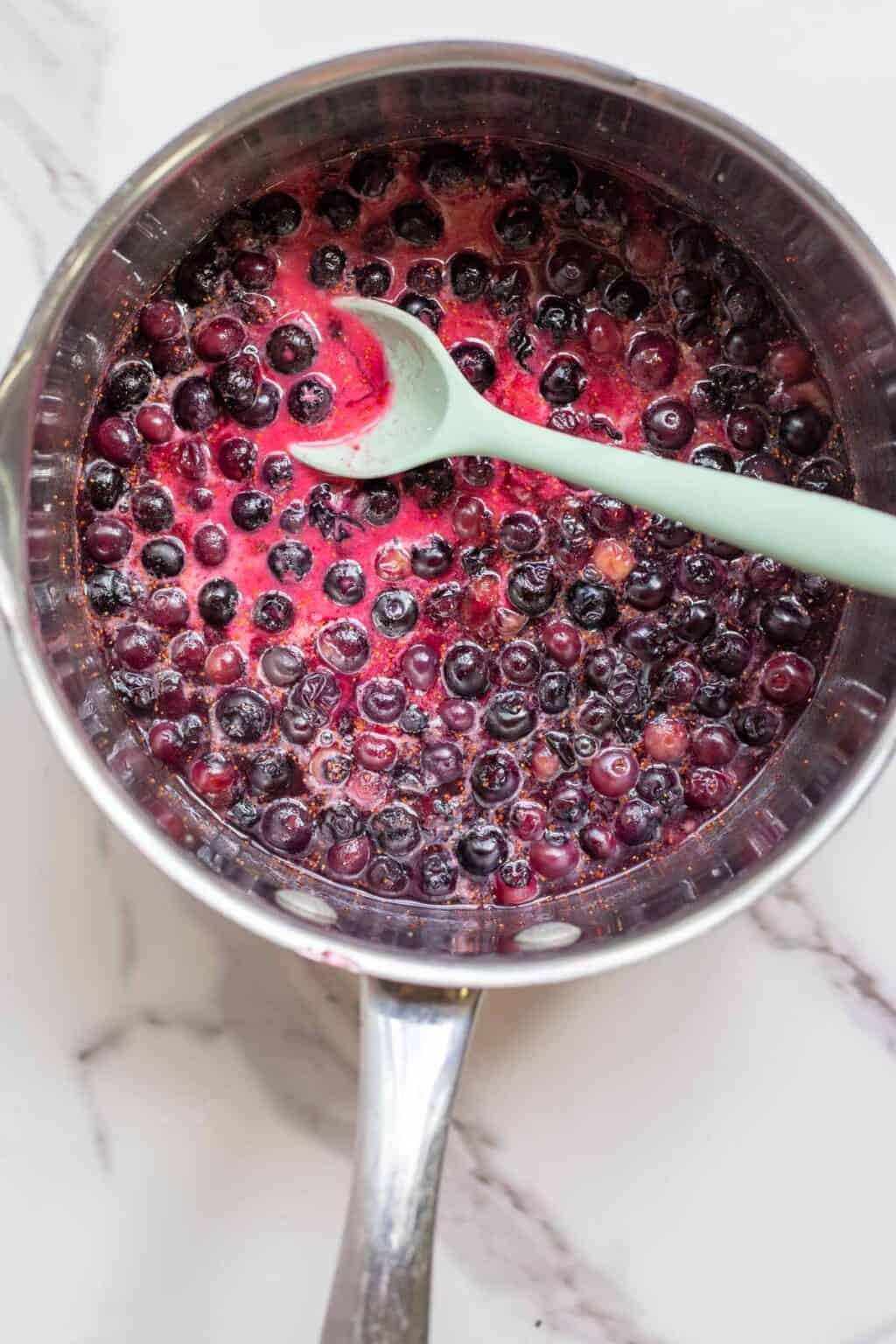Homemade Blueberry Sauce Recipe (5 Ingredients) - Farmhouse on Boone