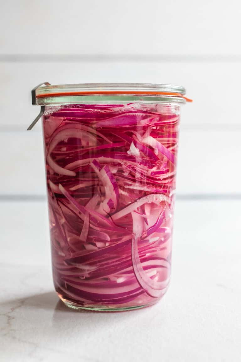 Easy Quick-Pickled Red Onions - Farmhouse on Boone