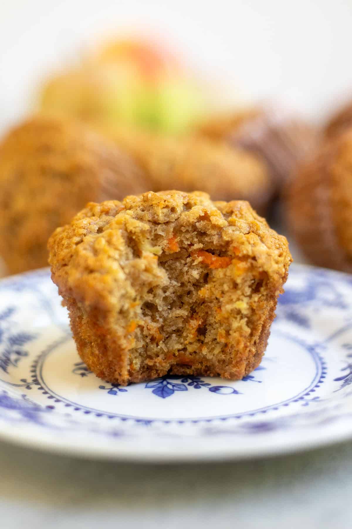 Apple and Carrot Muffins with Cinnamon and Oats - Farmhouse on Boone
