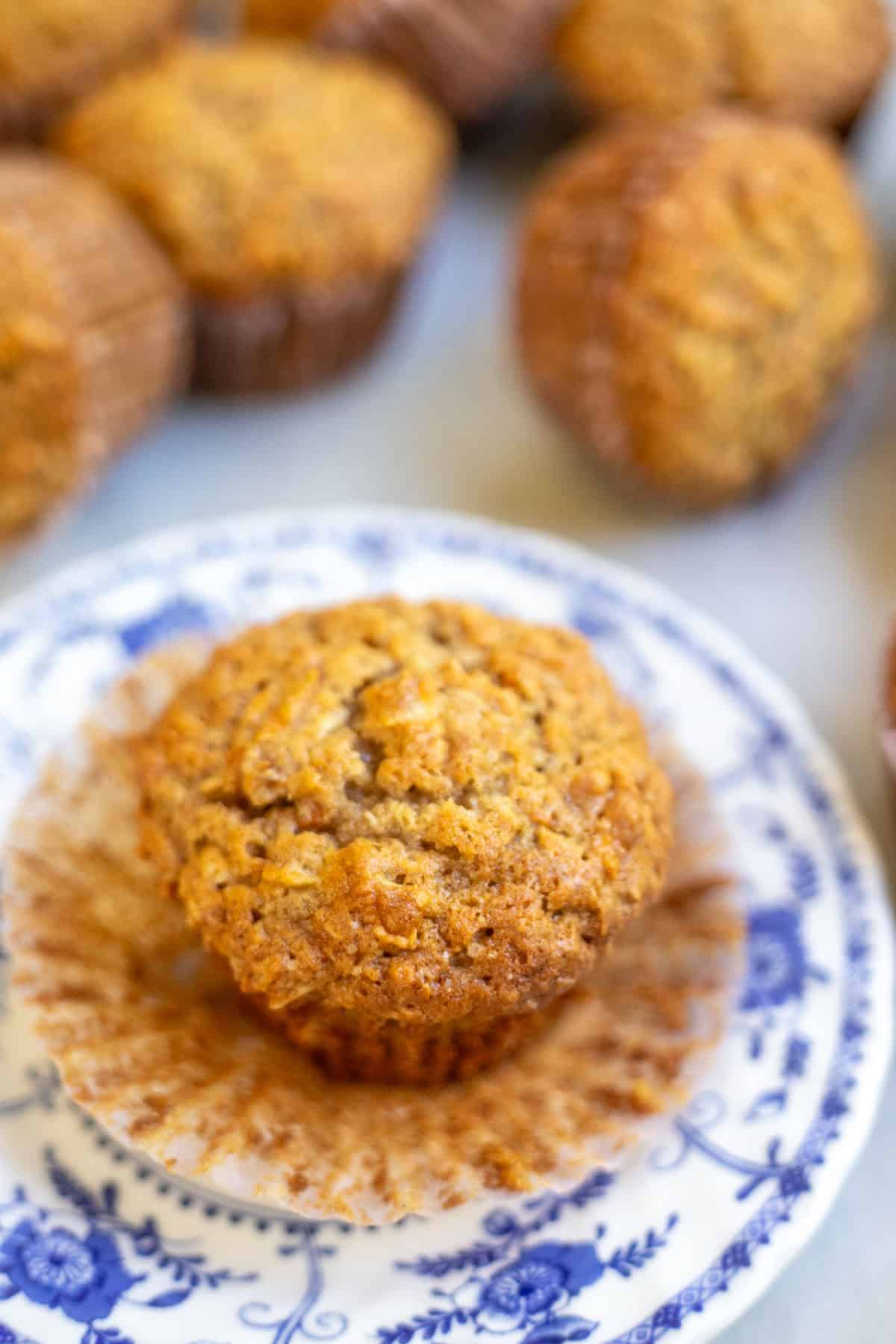 Apple and Carrot Muffins with Cinnamon and Oats - Farmhouse on Boone