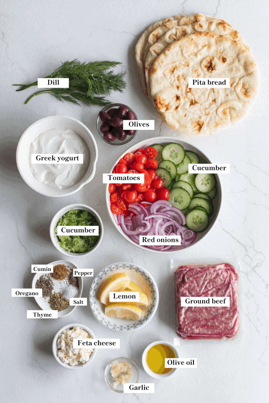 Easy Beef Gyros With Homemade Tzatziki Sauce - Farmhouse on Boone