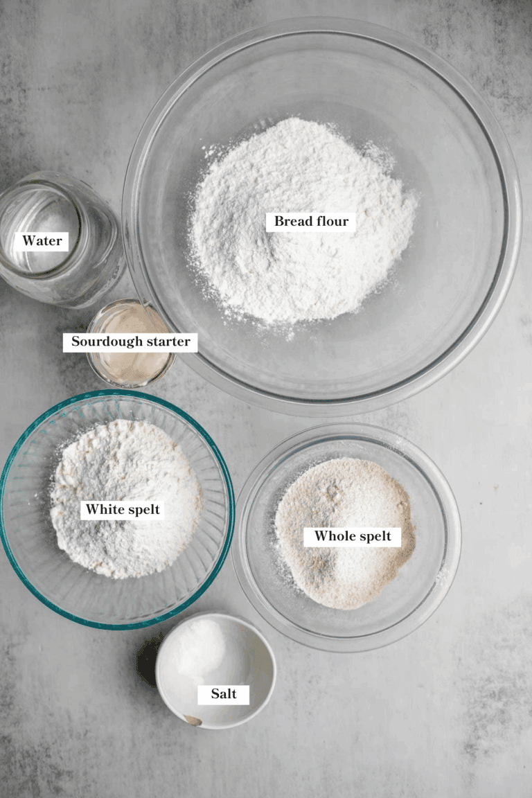 Simple Whole Grain Spelt Sourdough Bread Recipe