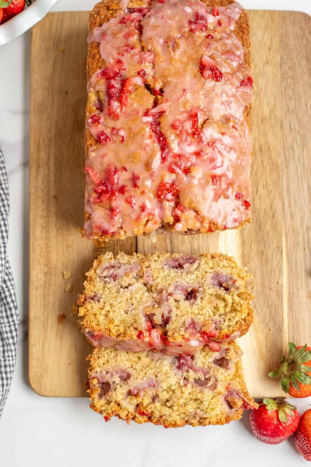 Sourdough Strawberry Quick Bread Recipe - Farmhouse on Boone